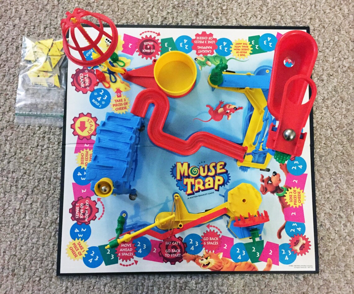 Vintage Mouse Trap Game by Milton Bradley Complete and - Etsy