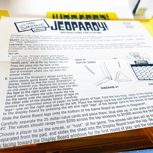 The Simpsons Jeopardy Board Game Homer Bart 100% Complete in Box ...