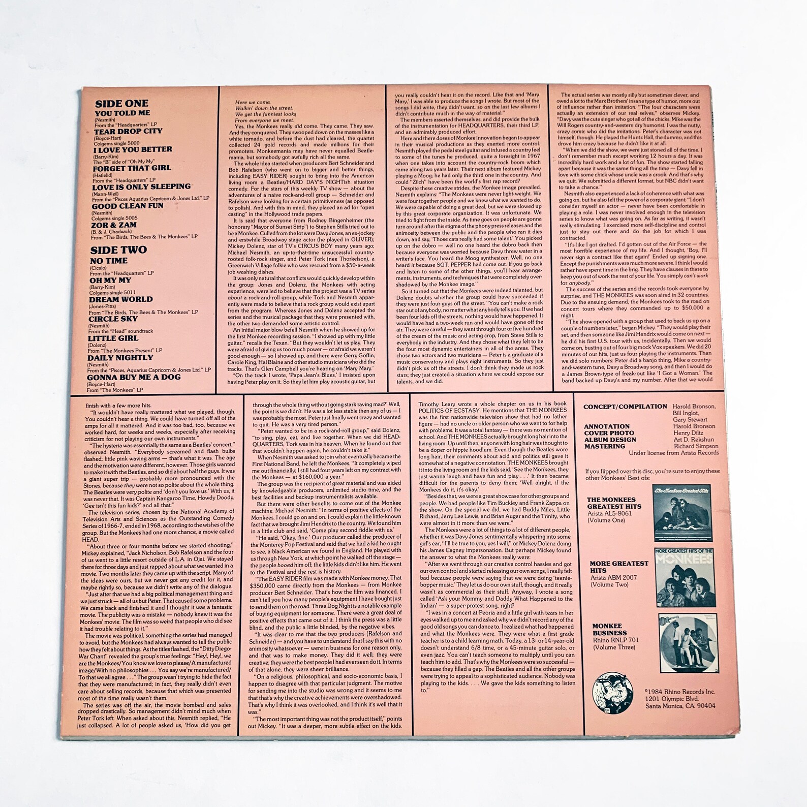 Vintage the Monkees Monkee Flips 12 LP Record Vinyl - Etsy