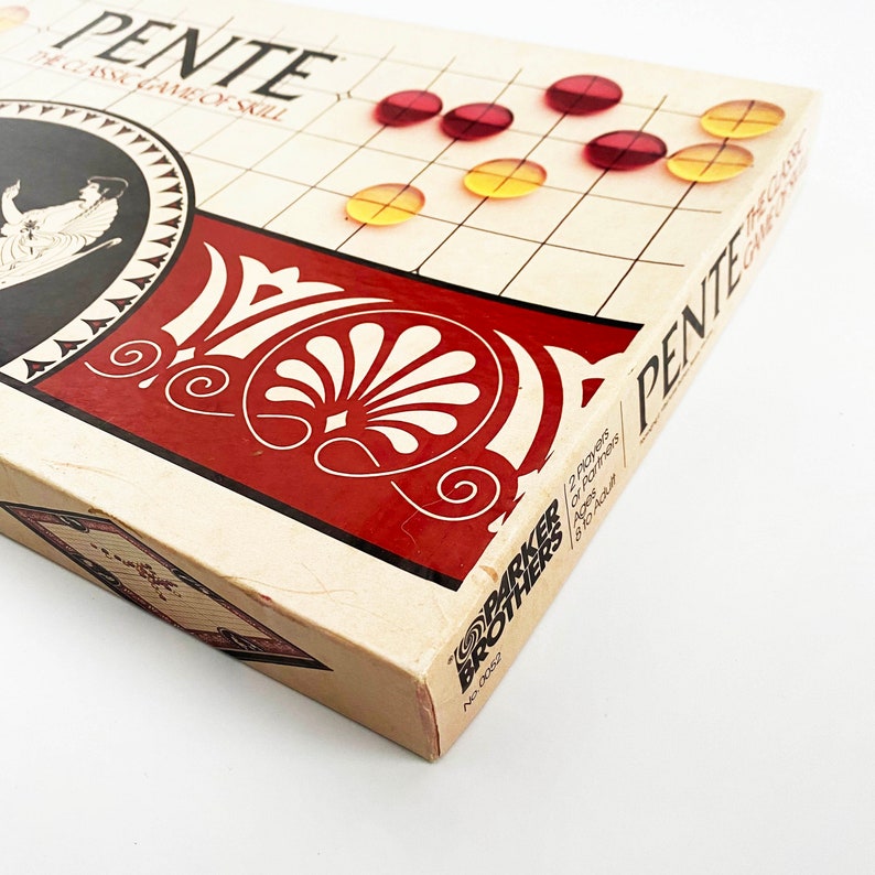 Vintage 1984 Pente Board Game by Parker Brothers 100% Complete Pieces ...