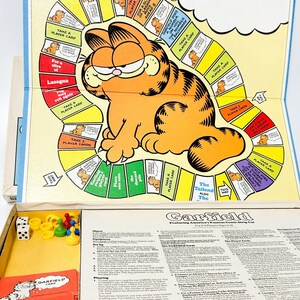 Vintage Garfield 1981 100% Complete Classic Board Game 80s Parker ...