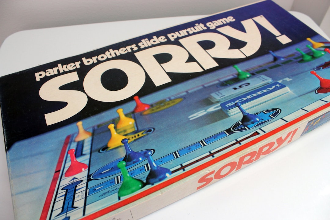 Vintage 80s Sorry Board Game by Parker Brothers Complete 1980s Toys ...