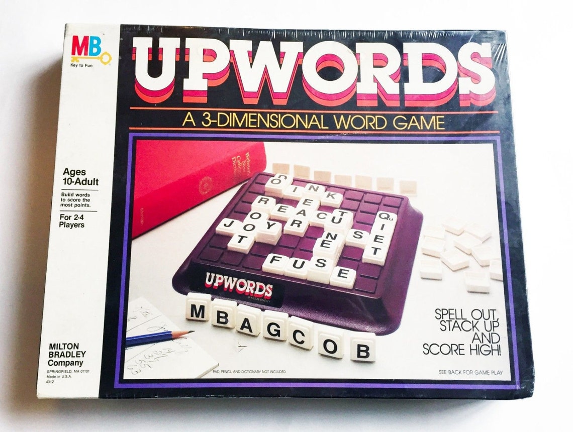 Vintage Upwords Word Board Game Complete 1983 - Etsy