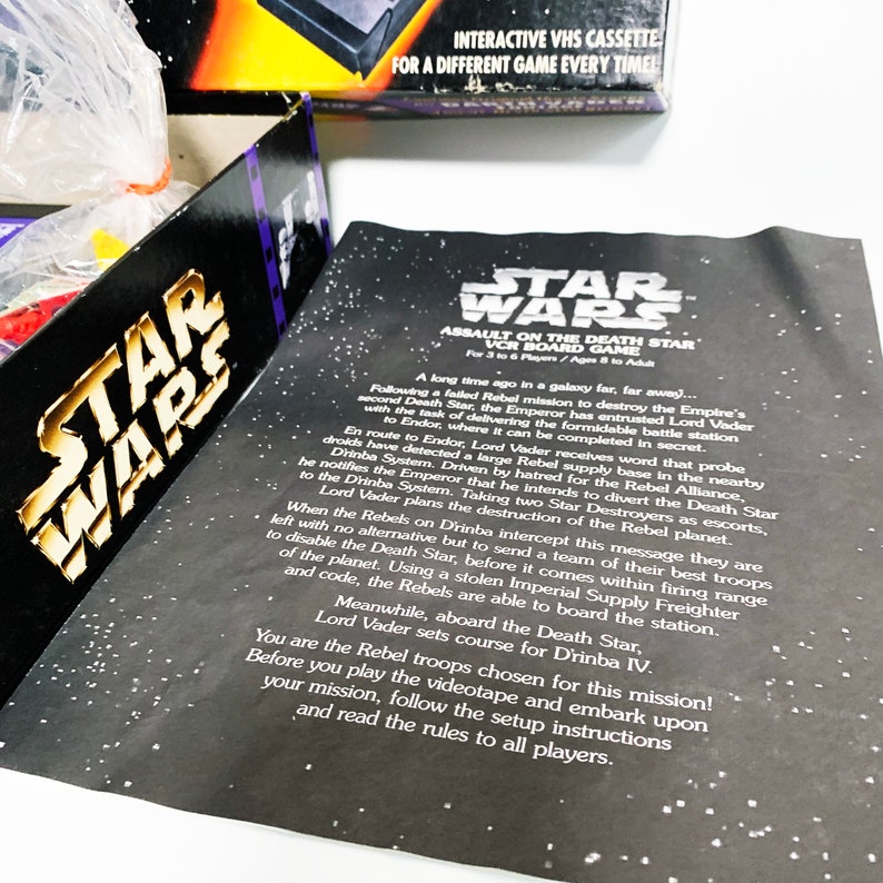 Vintage Star Wars the Interactive Video Board Game VHS Board - Etsy