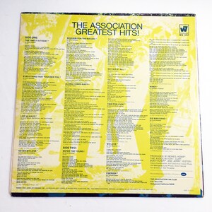 Vintage the Association Greatest Hits LP Record Vinyl 12" Album 1960s ...