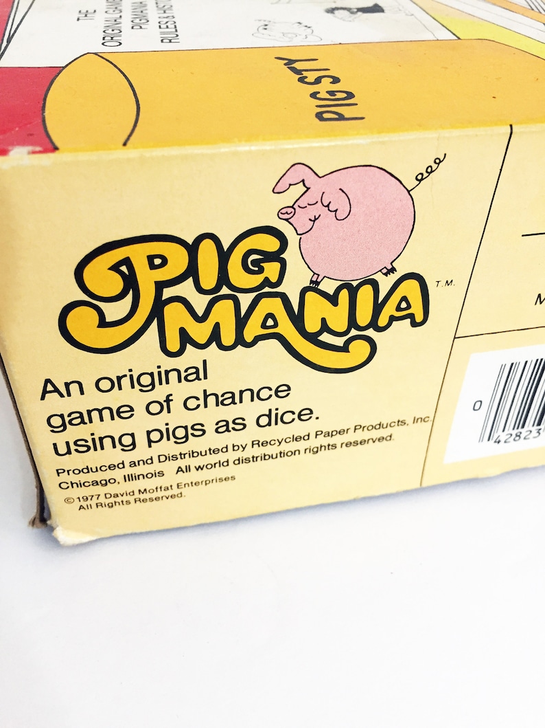 Vintage 1977 Pig Mania Board Game by Parker Brothers Complete - Etsy