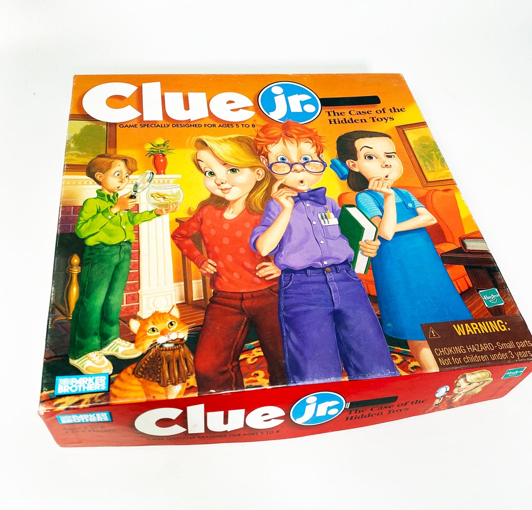 Vintage Clue Jr the Case of the Hidden Toys Mystery Detective Board ...