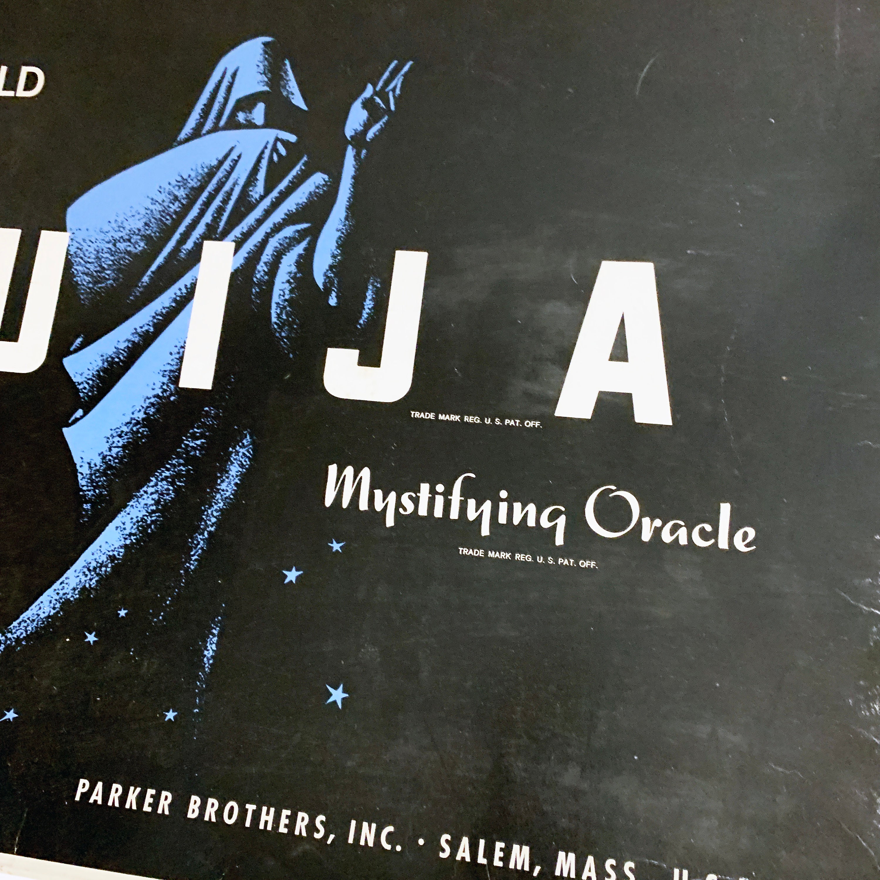 Vintage 1950s Ouija Board William Fuld Salem Mass With Planchette Weegy ...