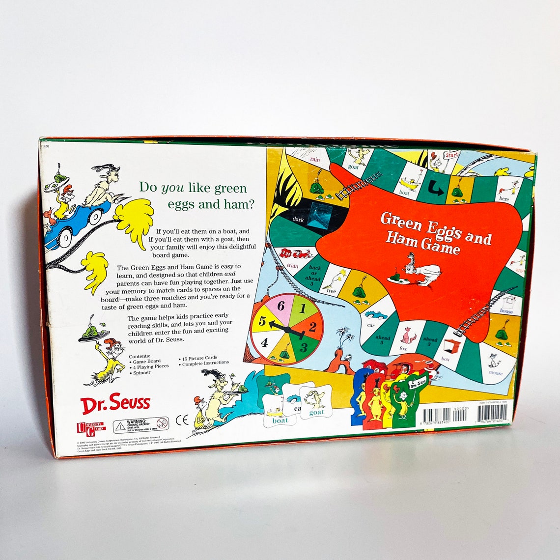 Dr. Seuss Green Eggs and Ham Game Board Game 100% Complete in Box 1990s ...