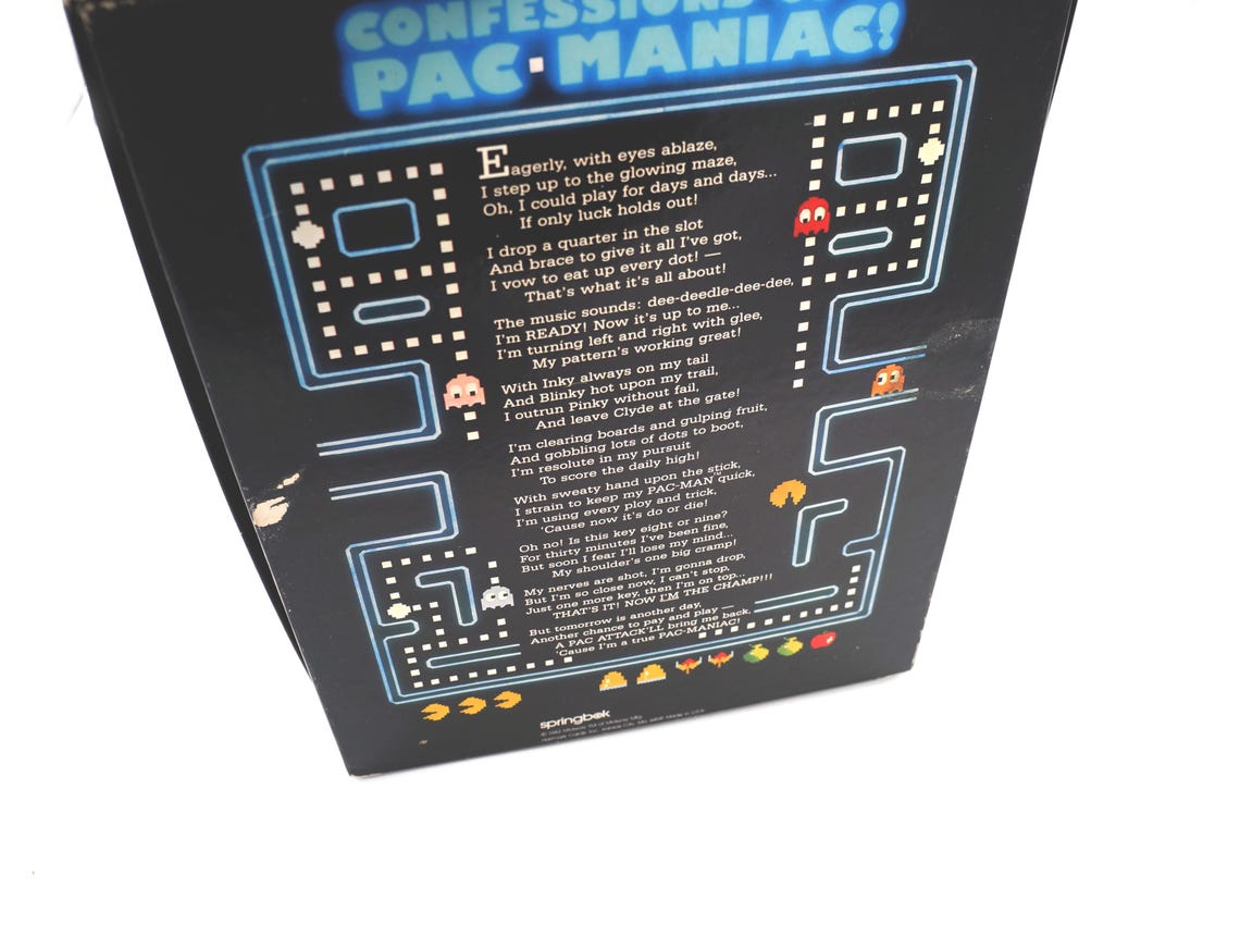 Vintage 1982 Springbok Pac-man Pac-mania Jigsaw Puzzle 80's Complete ...