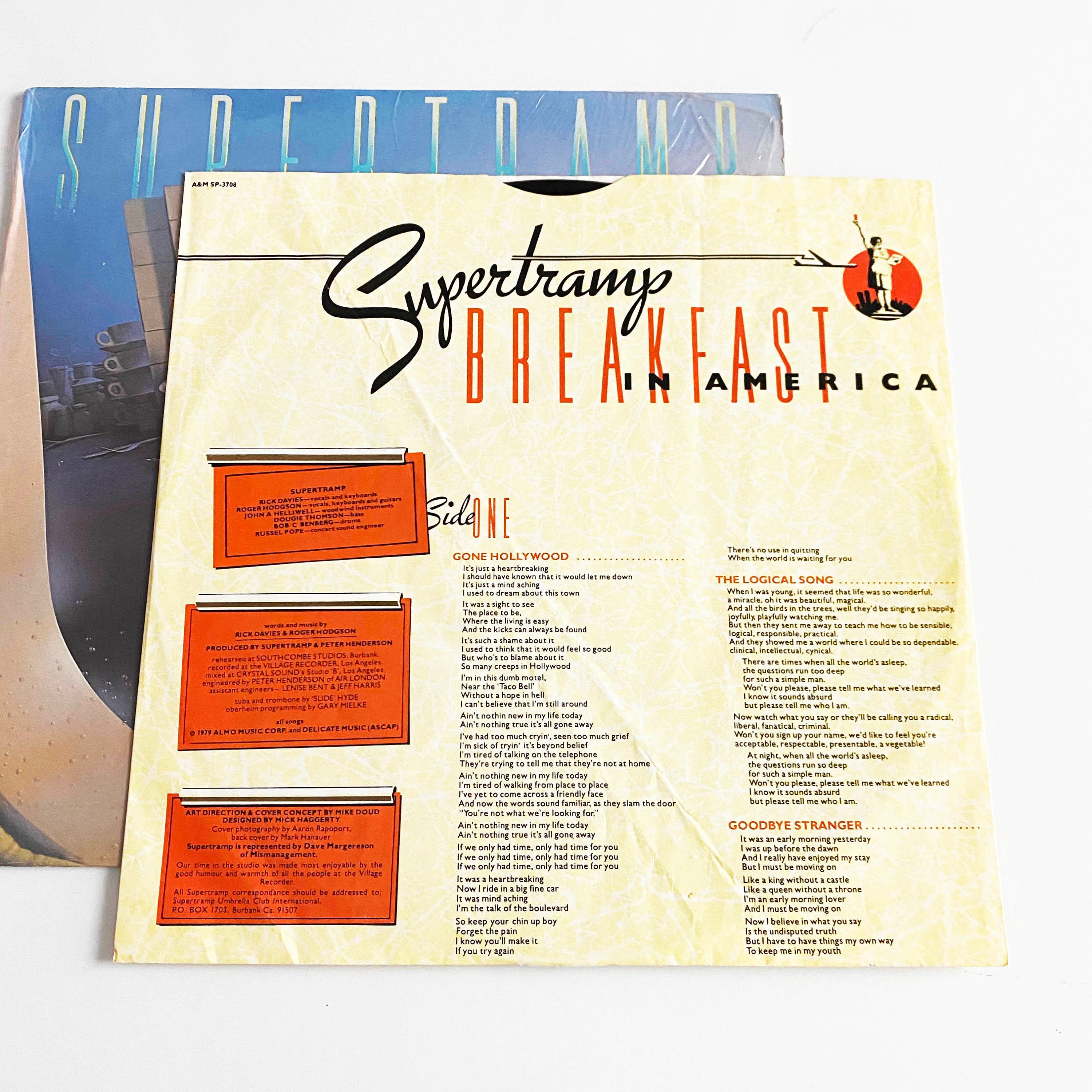 Vintage Supertramp Breakfast in America LP Album Record Vinyl | Etsy