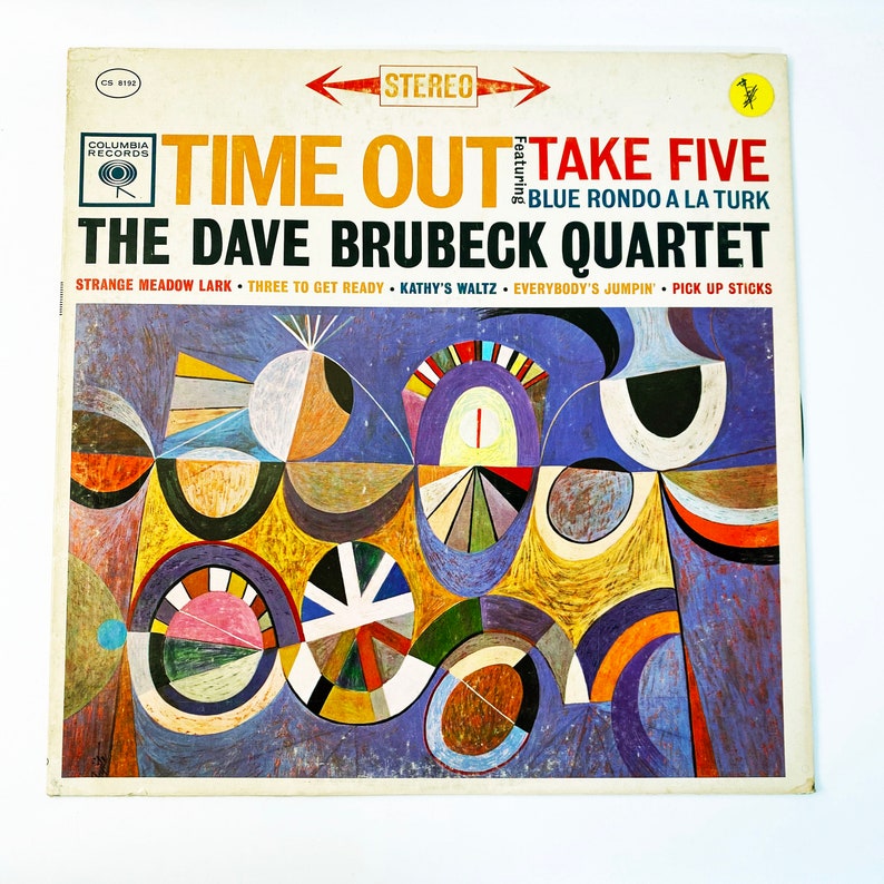 Vintage 1961 the Dave Brubeck Quartet Time Out Vinyl LP Album Record ...