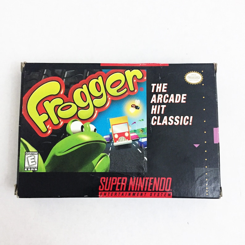 Vintage SNES Frogger Super Nintendo Video Game Tested | Etsy