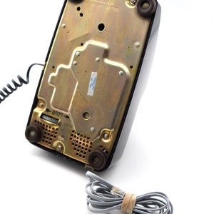 Vintage Mid Century Bell System Dark 500 Black Rotary Desk Phone ...