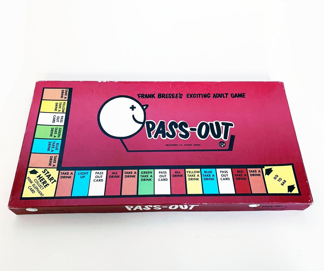 Vintage Drinking Pass Out Board Game Party 100% Complete 1988 1980s ...