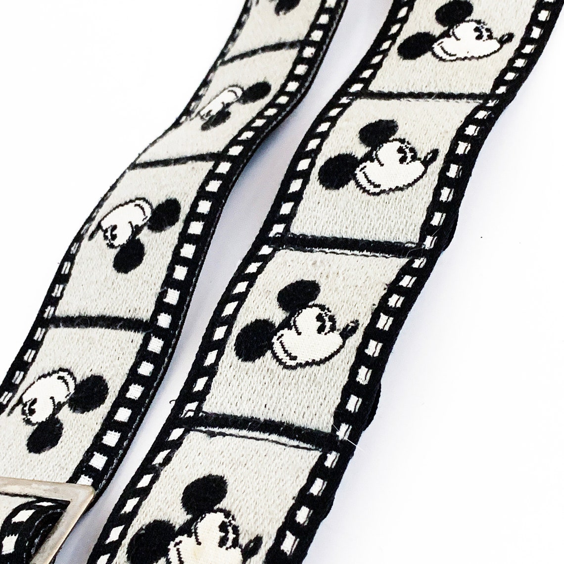 Vintage Disney Mickey Mouse Pattern Camera Strap Black White Camera ...