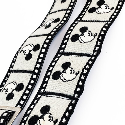 Vintage Disney Mickey Mouse Pattern Camera Strap Black White - Etsy