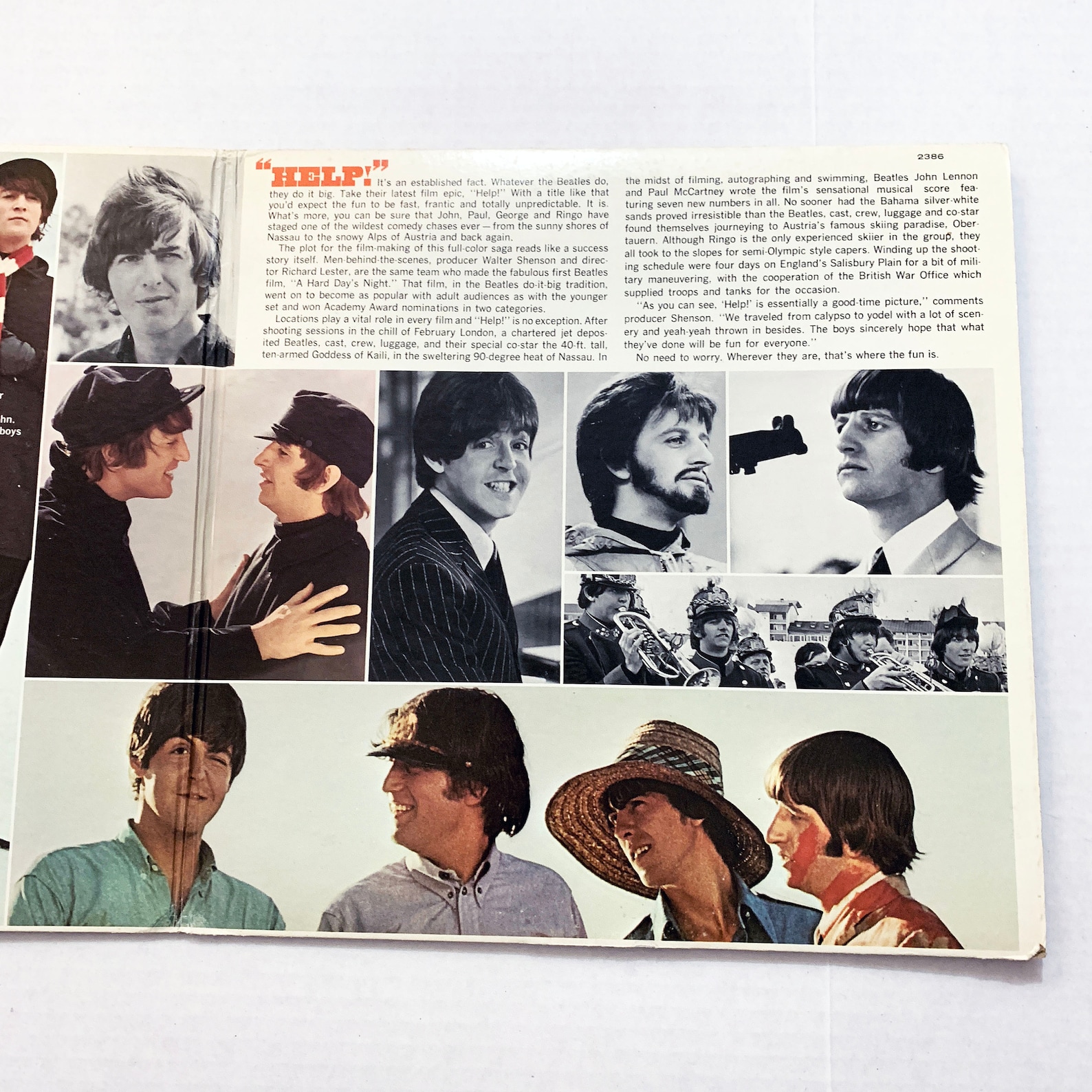 Vintage the Beatles Help Soundtrack 1965 Gatefold Double Album | Etsy