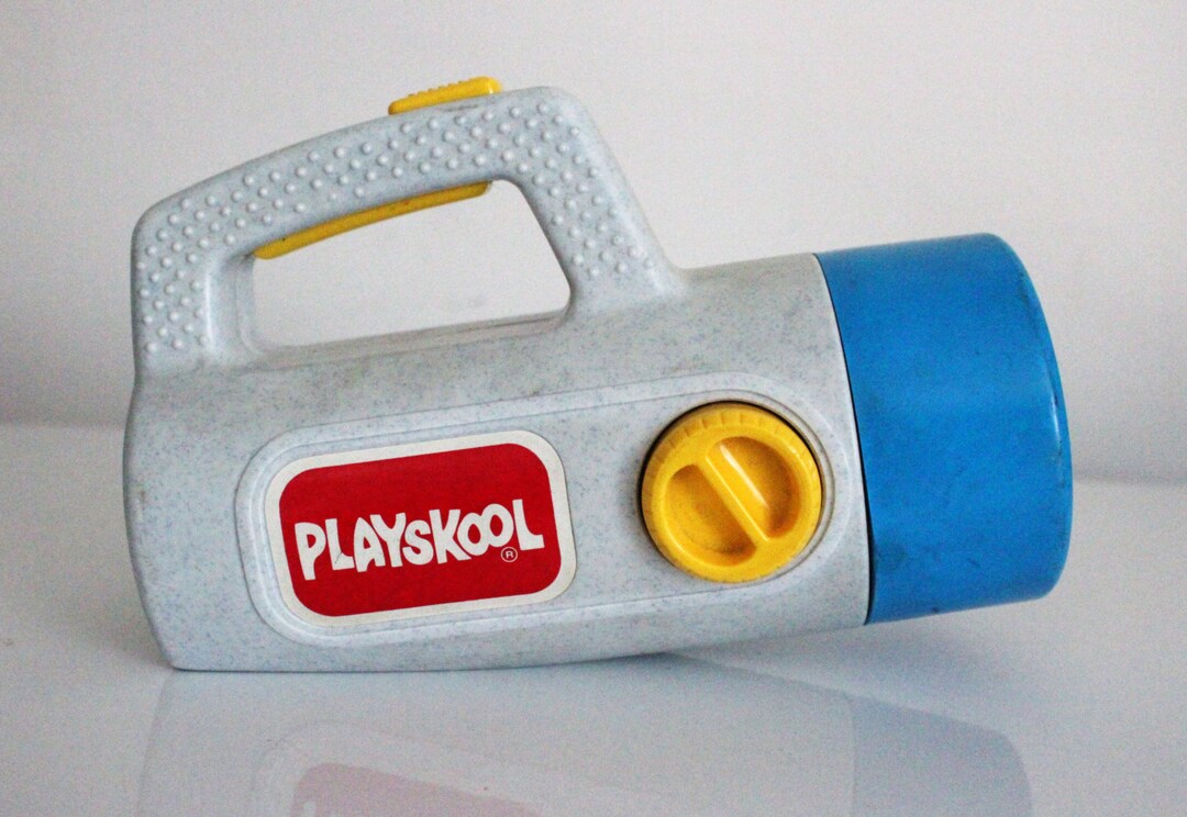 Vintage Playskool Color Changing Flashlight 1980s Gray and Blue Tested ...