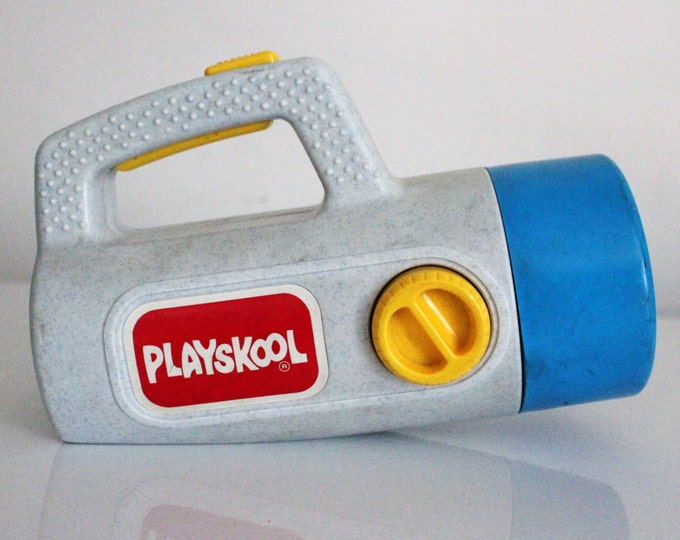 Vintage Playskool Flashlight 1986 Red and Green Colour Changing Works ...