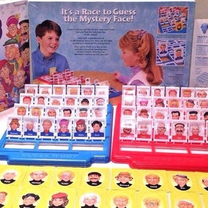 Vintage Guess Who Board Game Milton Bradley 100% Complete 1990s 90s Toy ...