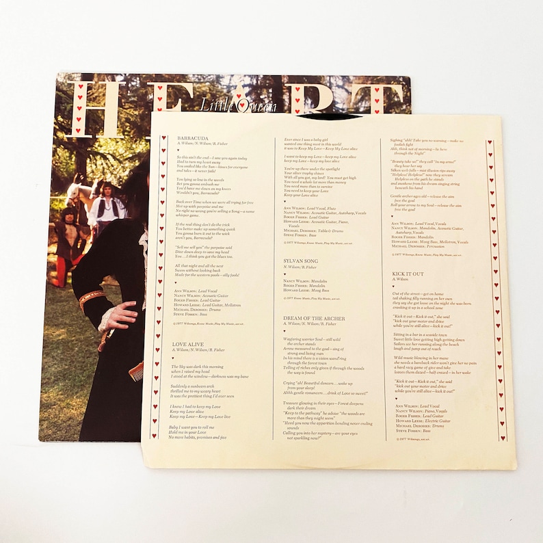 Vintage Heart Little Queen LP Record Vinyl Album 12" Original 1977 70s ...