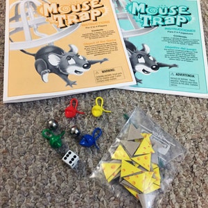 Vintage Mouse Trap Game by Milton Bradley Complete and Excellent ...
