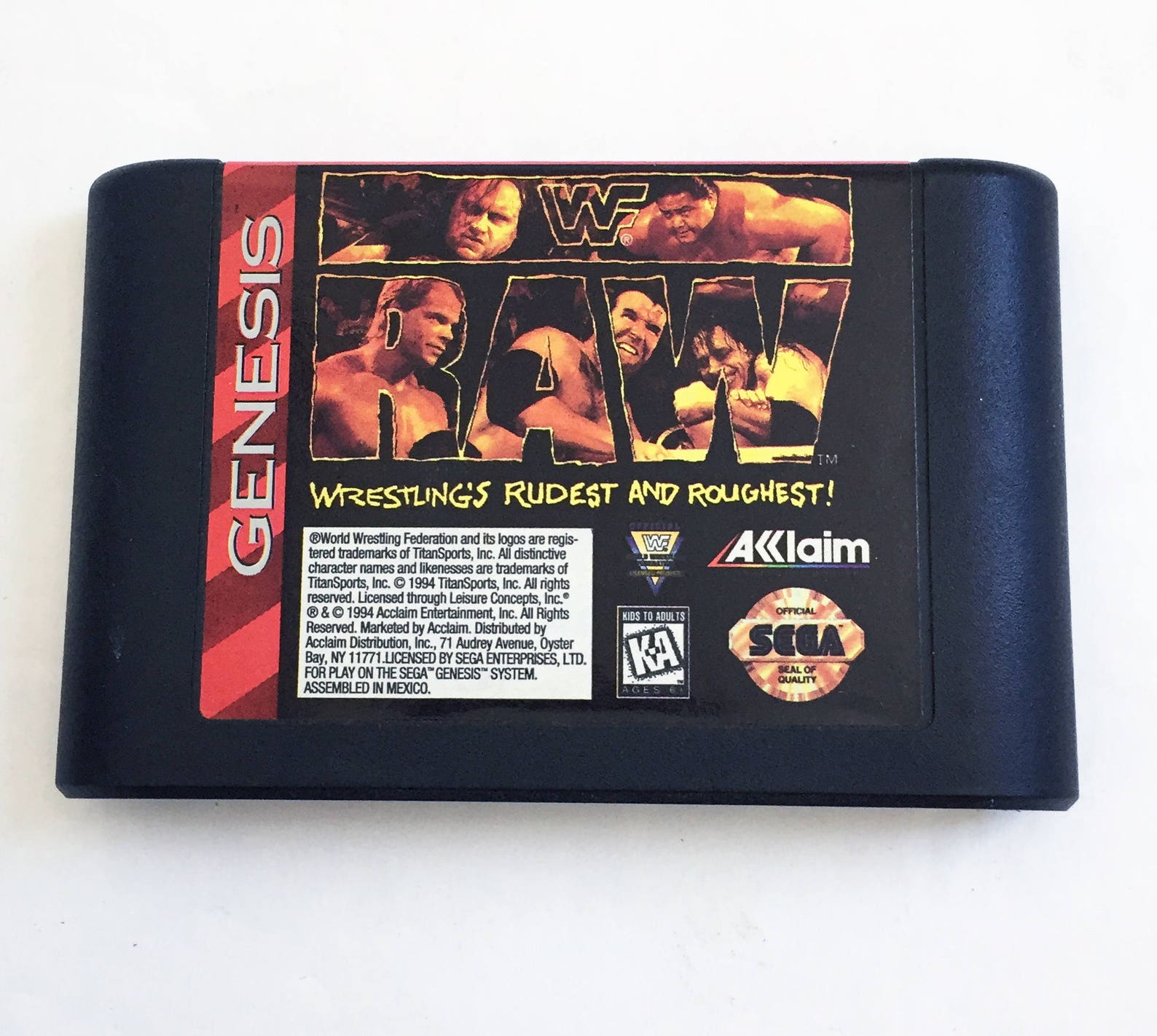 Vintage Sega Genesis WWF Raw Wrestling Tested Excellent Very - Etsy