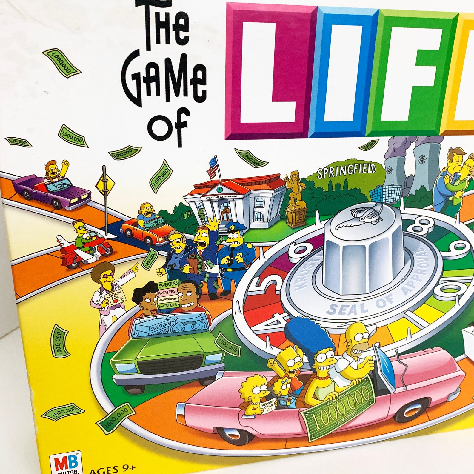 The Simpsons Game of Life Board Game Homer Bart 100% Complete in Box ...