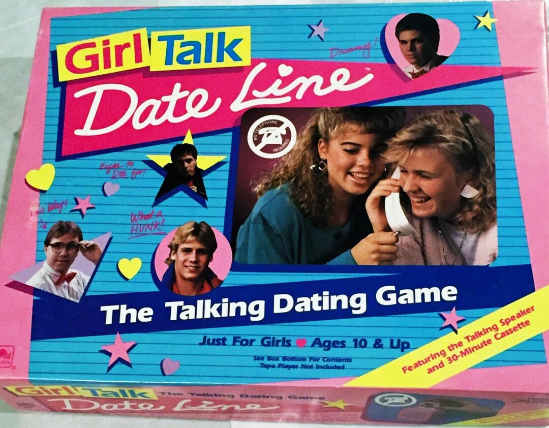 Vintage Girl Talk Date Line Talking Dating Board Game 100% Complete ...