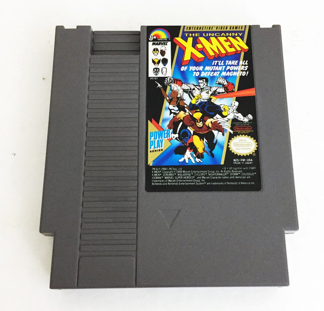 Vintage the Uncanny Xmen Nintendo NES Video Game Original Super Heros ...