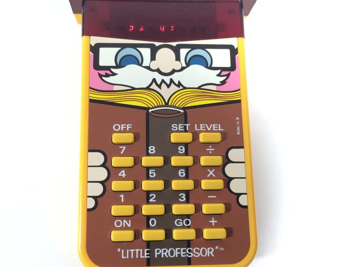 Vintage Texas Instruments Little Professor Calculator Toy 1976 Works ...