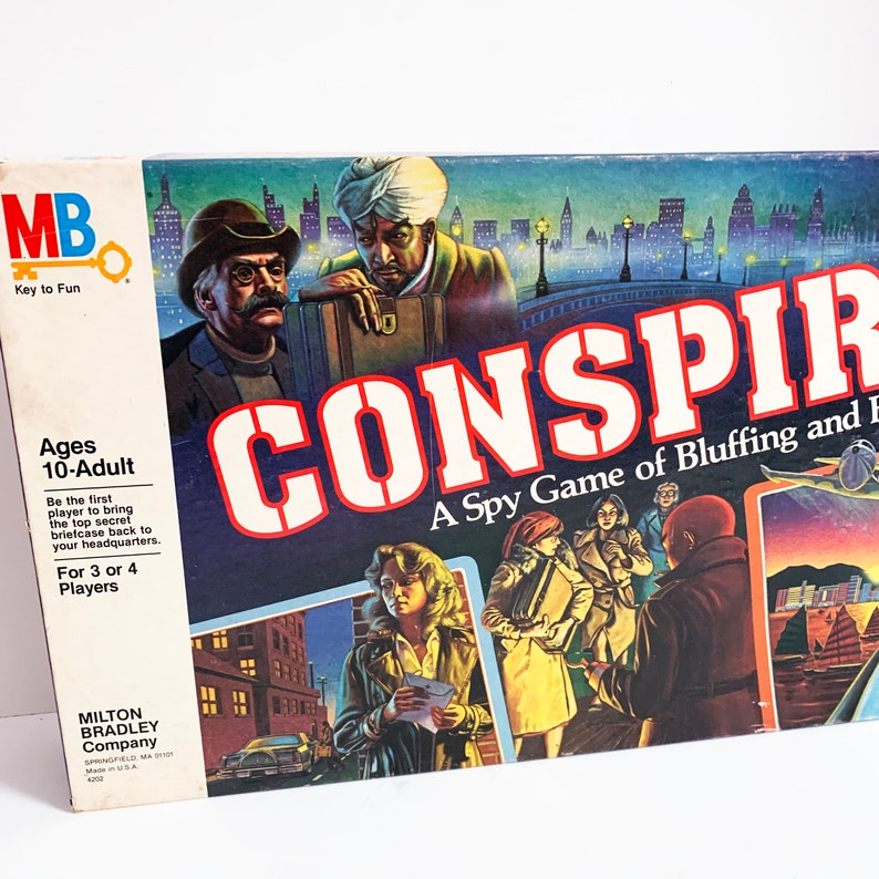 Vintage Conspiracy Board Game 100% Complete 1982 80s Toys | Etsy