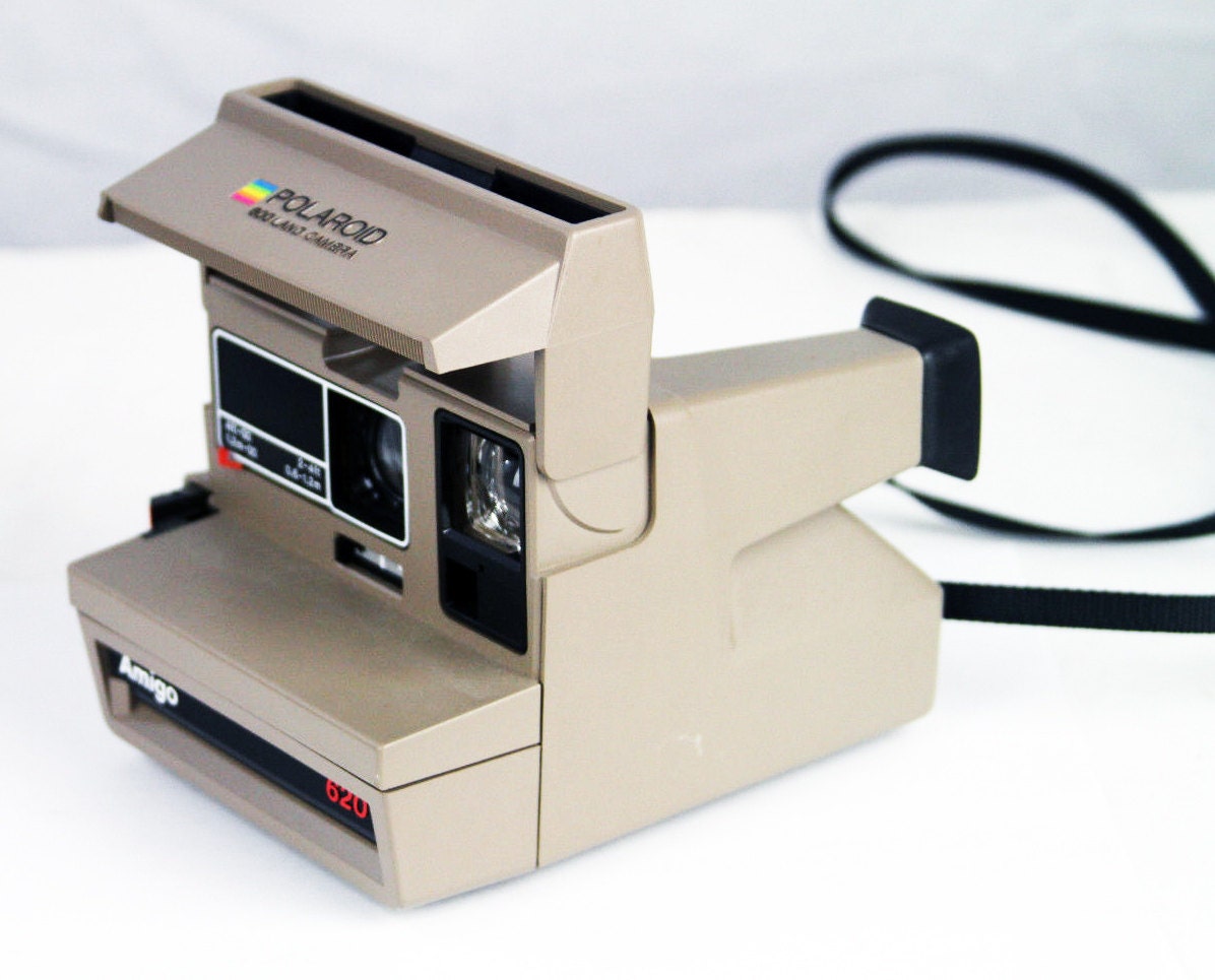 Vintage Polaroid Amigo 620 Instant Camera Tested Photography 1980s Tan ...