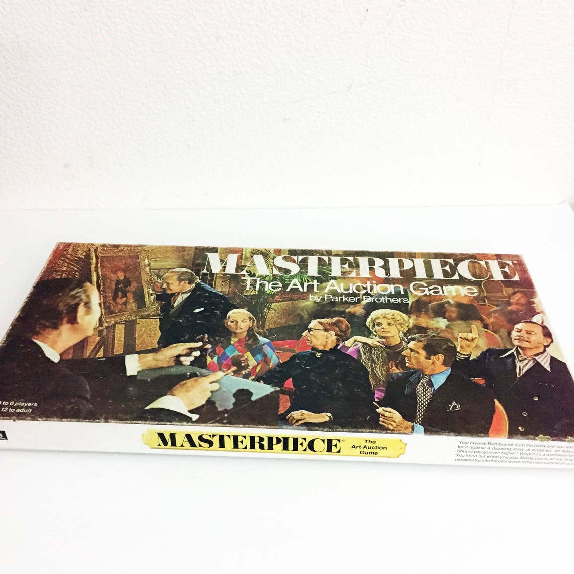 Vintage Masterpiece Art Auction Board Game Tested Complete 1970 Parker ...