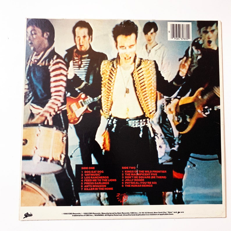 Vintage Adam Ant Kings of the Wild Frontier LP Record Vinyl | Etsy