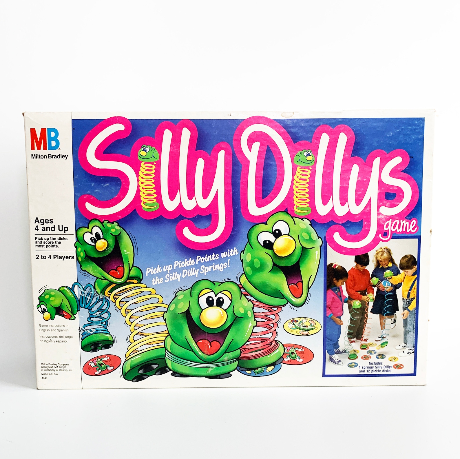 Vintage Silly Dillys Board Game Milton Bradley 1988 100% Complete 1980s ...