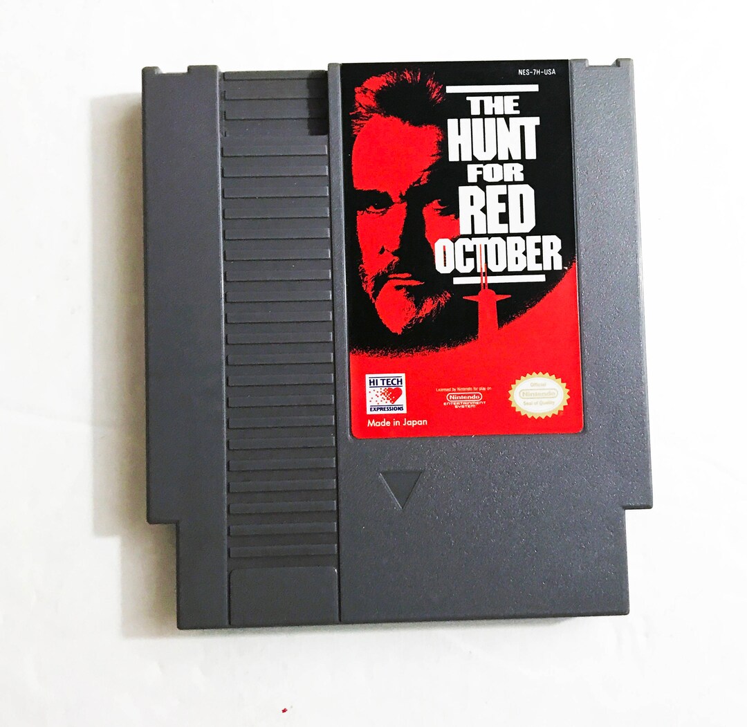 Vintage NES Hunt for Red October Nintendo Video Game 1991 Tested Works ...
