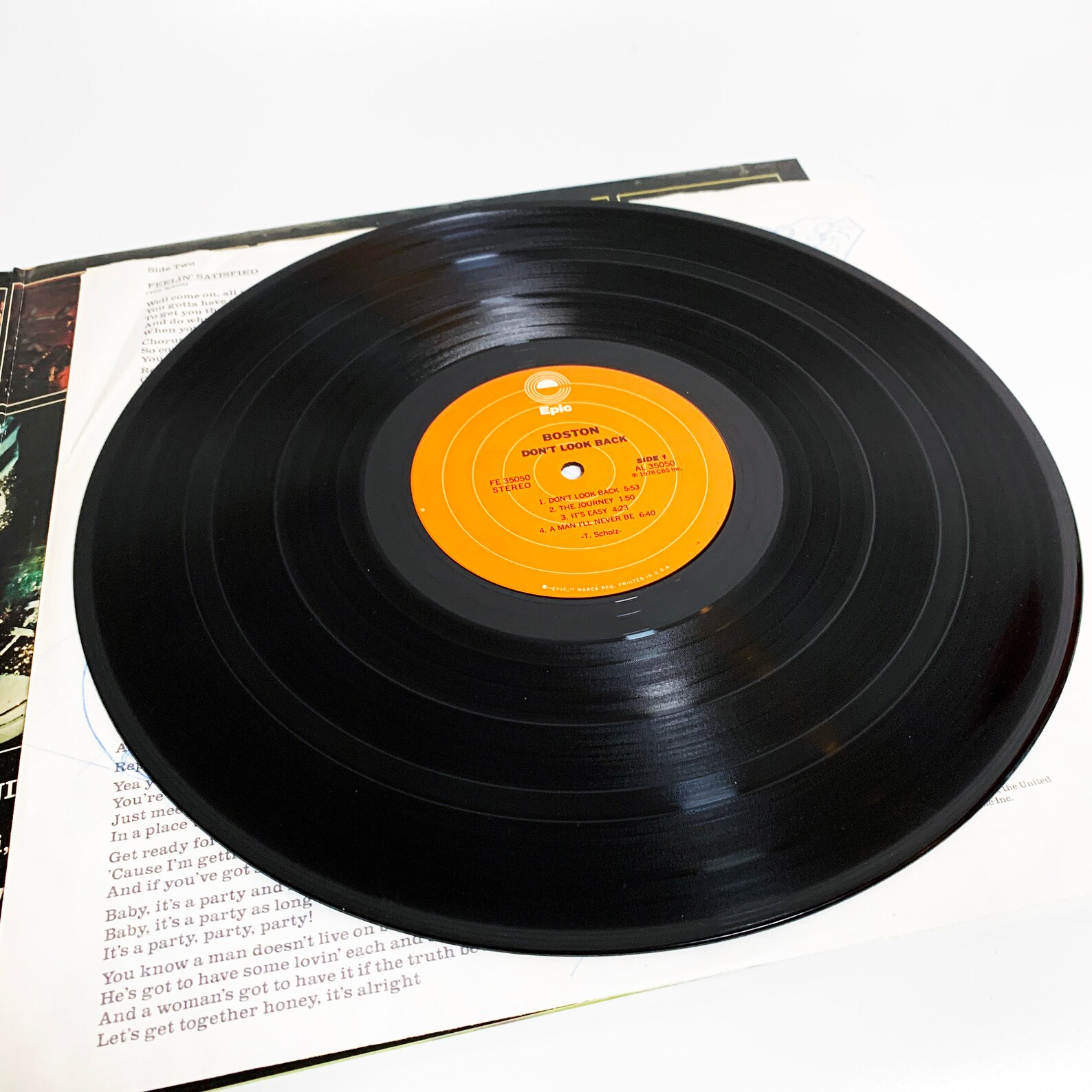 Vintage Boston Don't Look Back Vinyl Record LP 1978 Album | Etsy