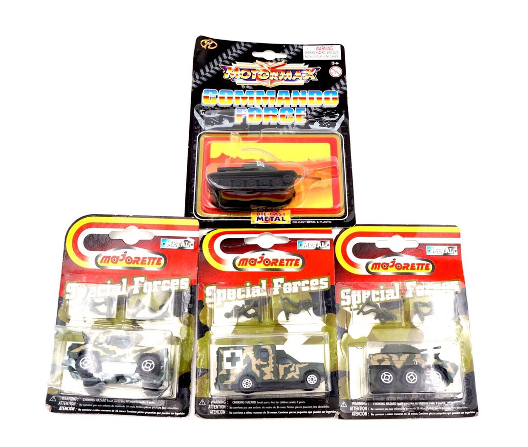 Vintage Majorette Special Forces Military Vehicle Lot + Motormax ...
