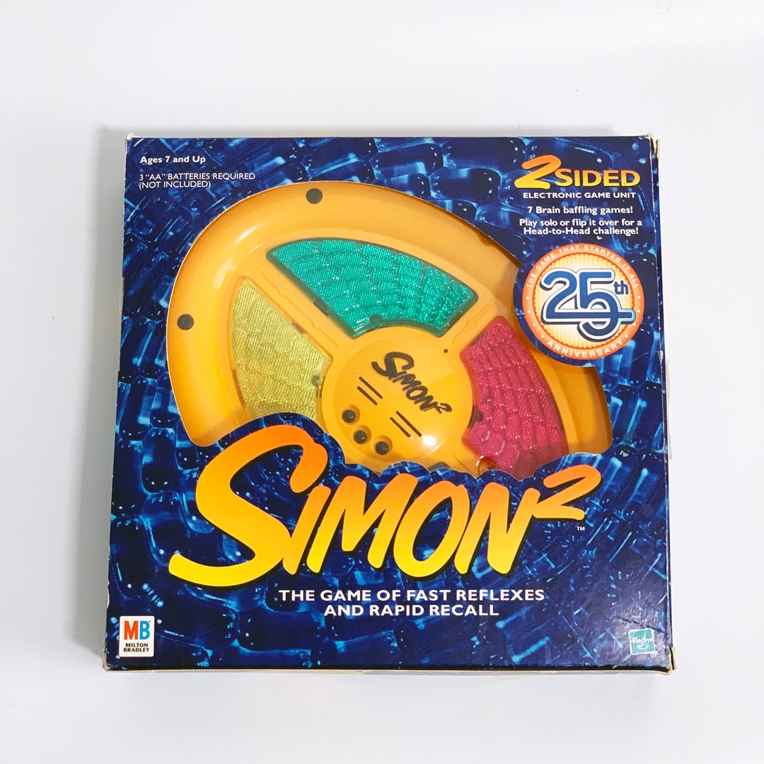 Vintage Simon 2 Says Milton Bradley MB Double Sided Electronic Memory ...