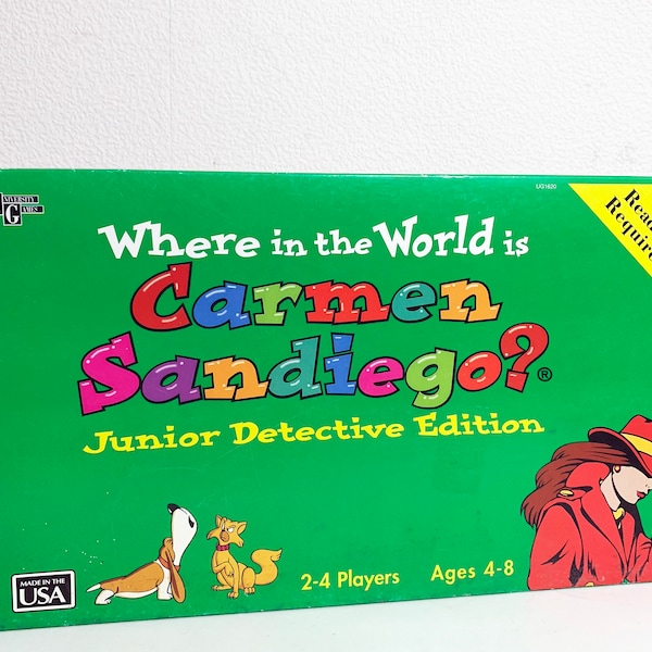 Where in the World is Carmen Sandiego Board Game - Etsy