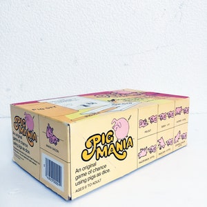 Vintage 1977 Pig Mania Board Game by Parker Brothers Complete Game of ...