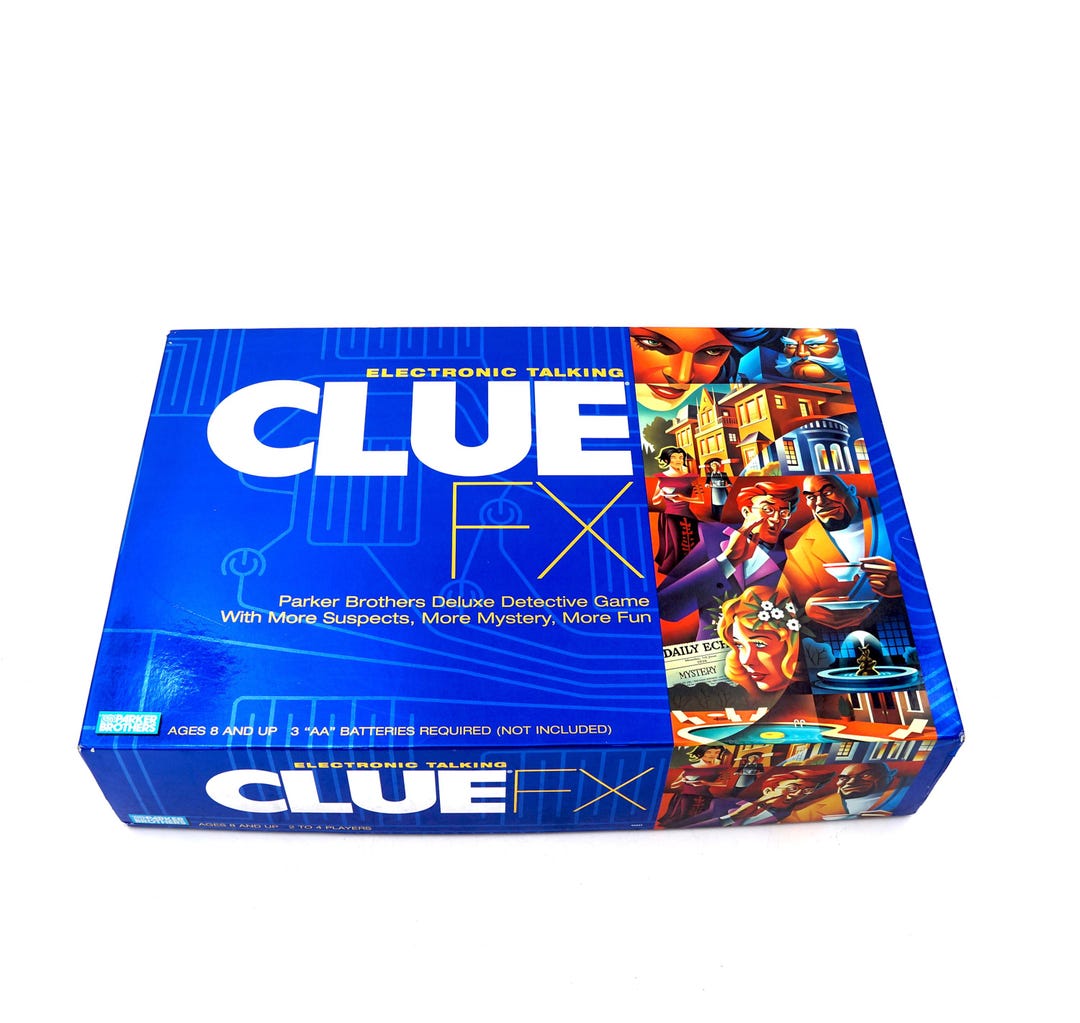 Vintage Electronic Talking Clue FX Board Game 100% Complete Parker ...