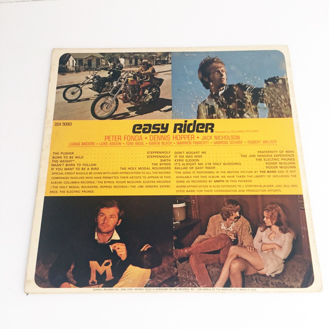 Vintage Easy Rider Movie Soundtrack Record Vinyl LP 12 - Etsy