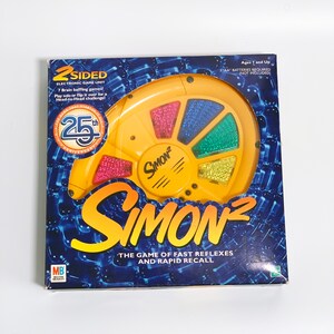 Vintage Simon 2 Says Milton Bradley MB Double Sided Electronic Memory ...