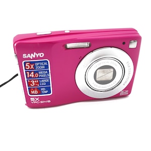 Vintage Sanyo VPC-51415 14MP Pink Digital Camera Digi Zoom AF Point ...