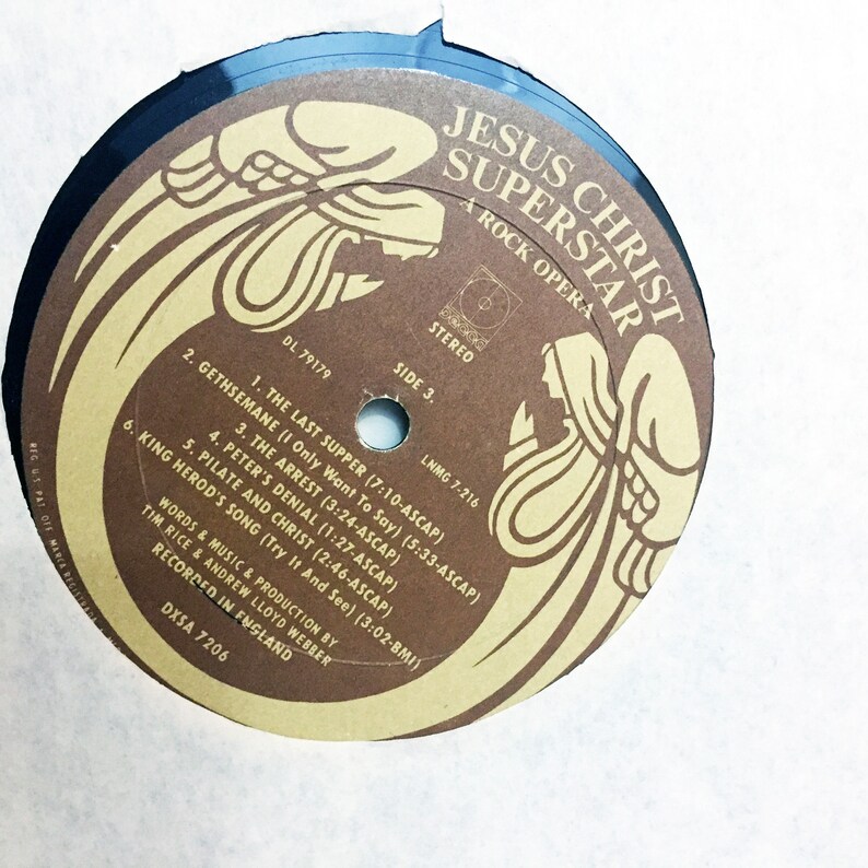 Vintage 1970 Jesus Christ Superstar 2 Vinyl LP Records Set With Book ...