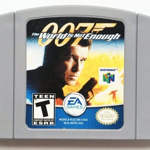 Vintage the World is Not Enough 007 Jame Bond Goldeneye Nintendo 64 ...