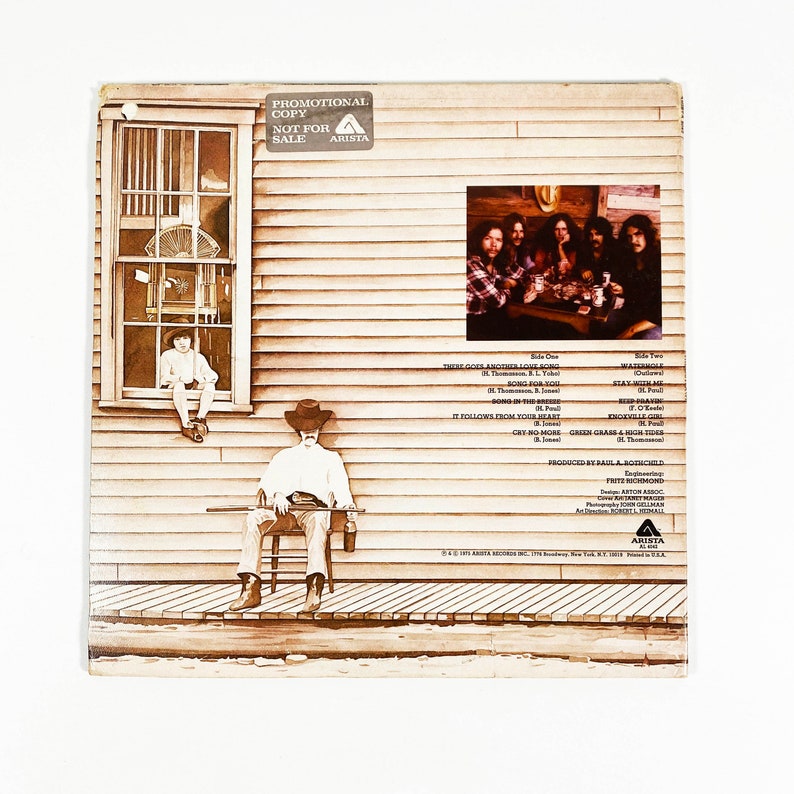 Vintage the Outlaws Debut Self Tiled Album Promo LP Record Vinyl 12 ...